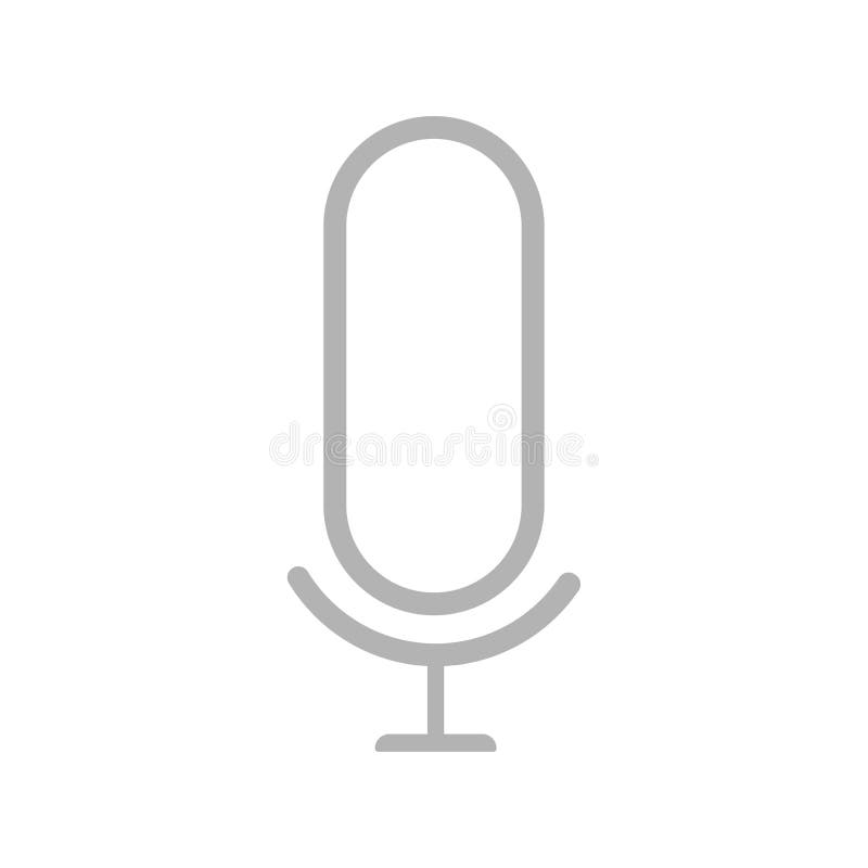 Microphone Icon on a White Background Vector Illustration Stock Vector ...
