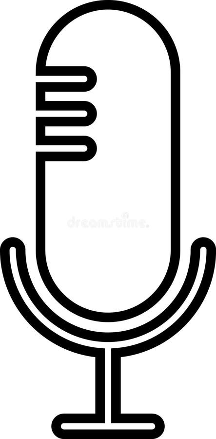 Microphone Icons Set. Podcast Microphone. Karaoke Mic Web and Mobile ...