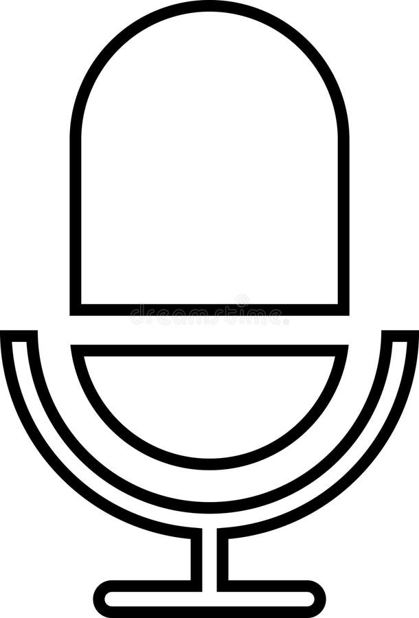 Microphone Icons Set. Podcast Microphone. Karaoke Mic Web and Mobile ...