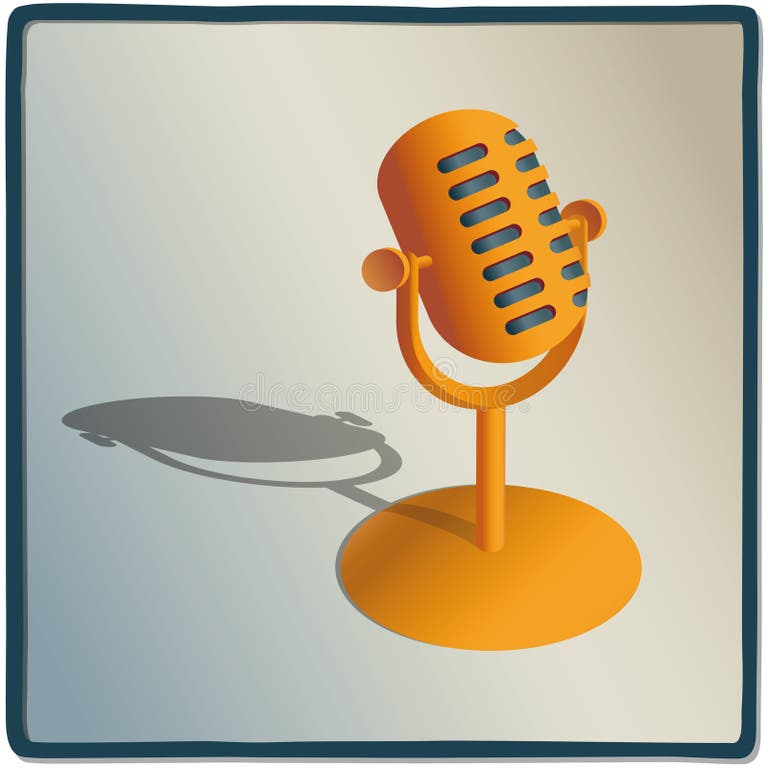 Drawing Interview Microphone Stock Illustrations – 1,762 Drawing ...