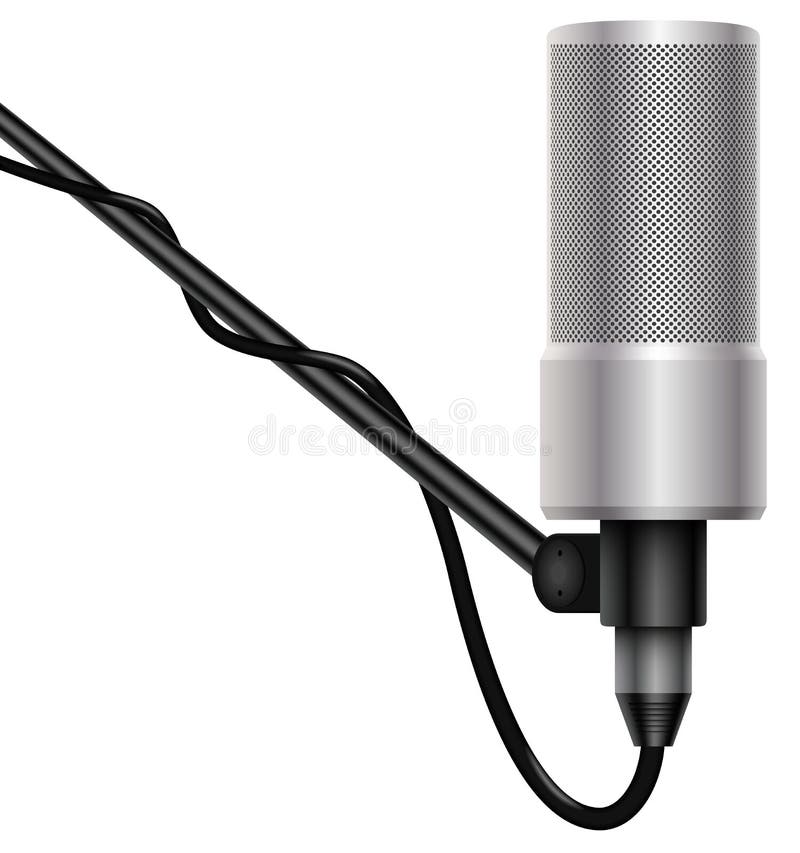 Microphone With Cord Illustration