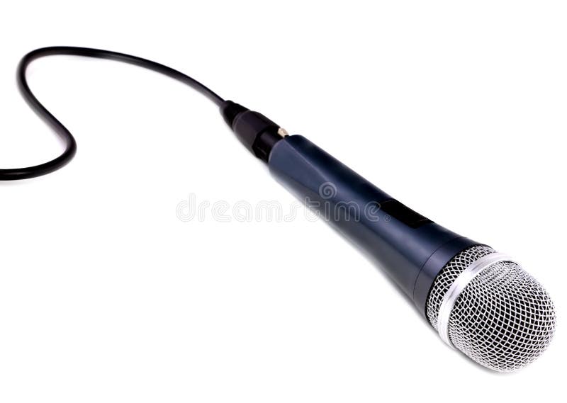 Microphone isolated stock image. Image of instrument, direction - 556925