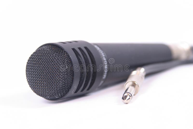 Microphone and jack stock image. Image of hardware, studio - 1372031