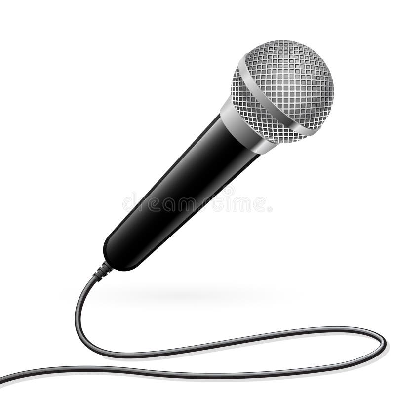 Microphone for Karaoke stock vector. Illustration of audio - 20035201