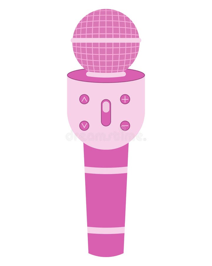 Microphone Karaoke. Toy for Children Stock Illustration - Illustration ...