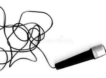 Microphone + Lead stock image. Image of recording, sound, microphone - 851