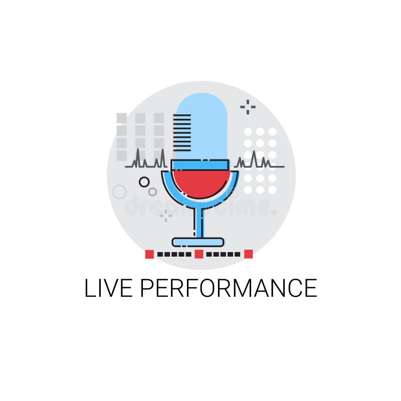 Microphone Life Performance Concert Icon Stock Vector - Illustration of ...
