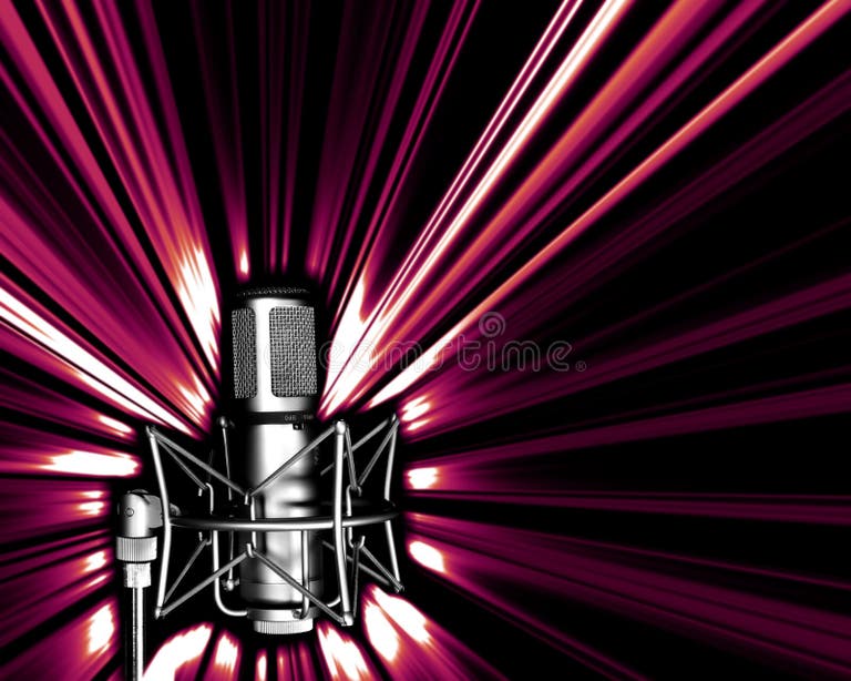 Illustration Lighting Microphone Stock Illustrations – 2,214 ...