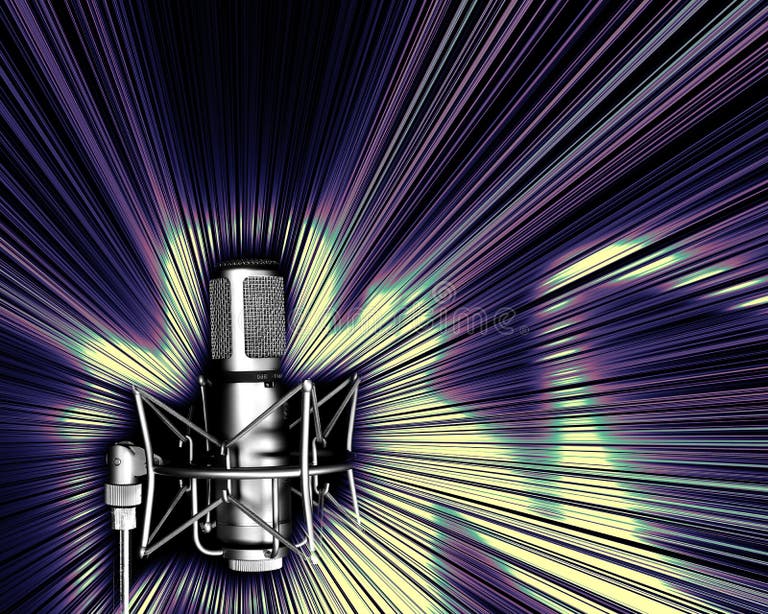 Illustration Lighting Microphone Stock Illustrations – 2,214 ...