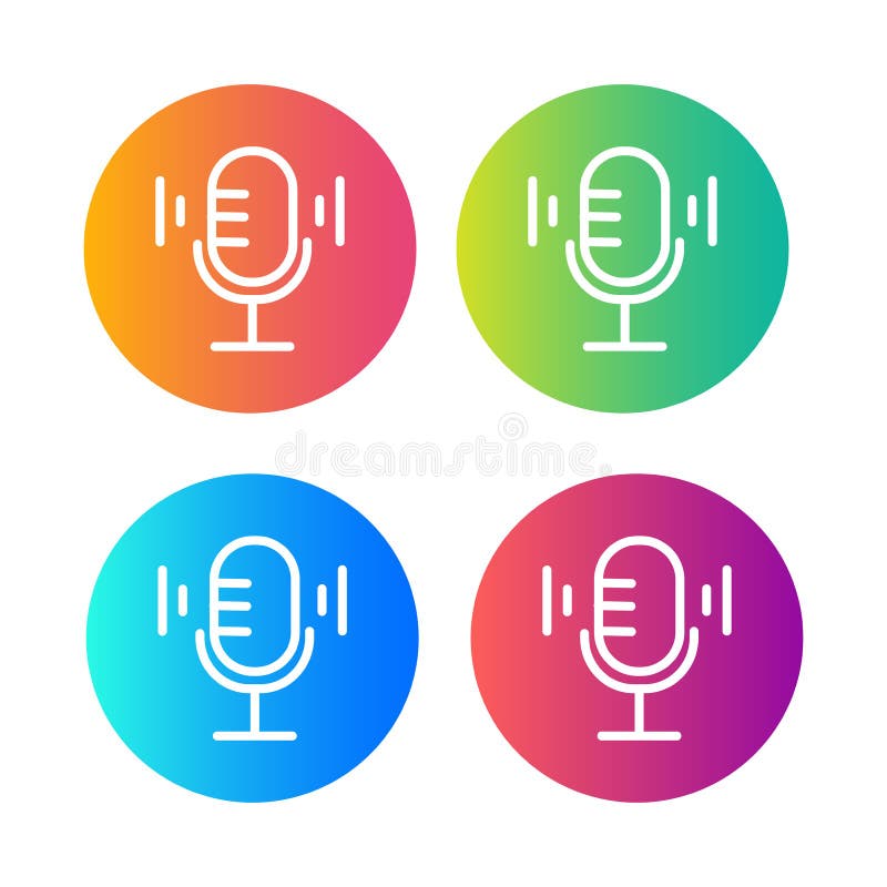 Gradient Mic Stock Illustrations – 1,148 Gradient Mic Stock ...