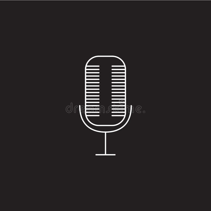 Microphone Icon Outline Stock Illustrations – 42,366 Microphone Icon ...
