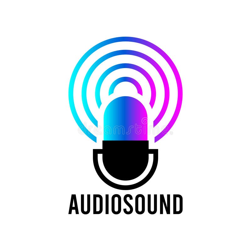 Microphone Logo concept stock vector. Illustration of background ...