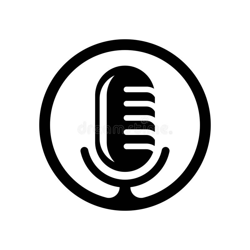 Microphone Logo Images Illustration Stock Vector - Illustration of ...