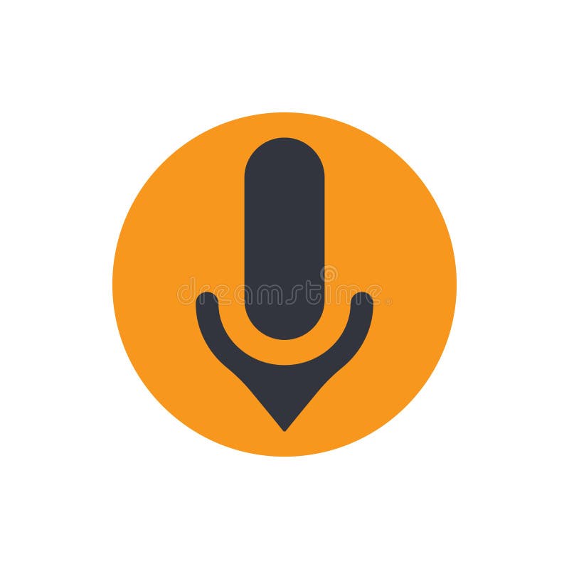 Microphone Logo Template Icon Stock Vector - Illustration of vector ...