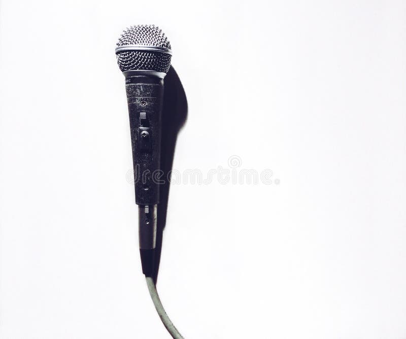 MICROPHONE LOUD stock photo. Image of microphone, white - 152073224