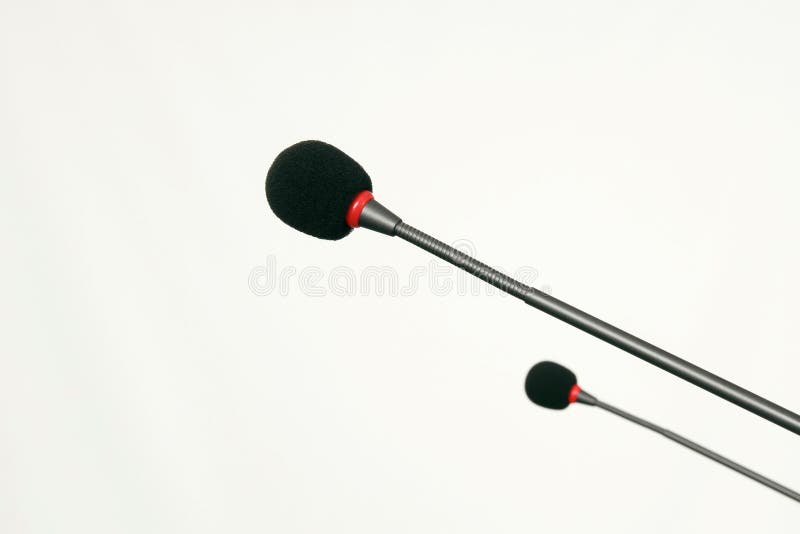 Microphone in the Meeting Room Stock Photo - Image of corporate ...
