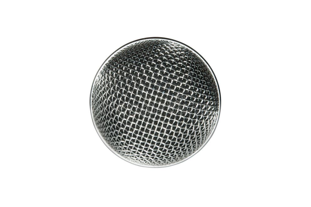 Microphone mesh stock image. Image of dome, path, gray - 12900257