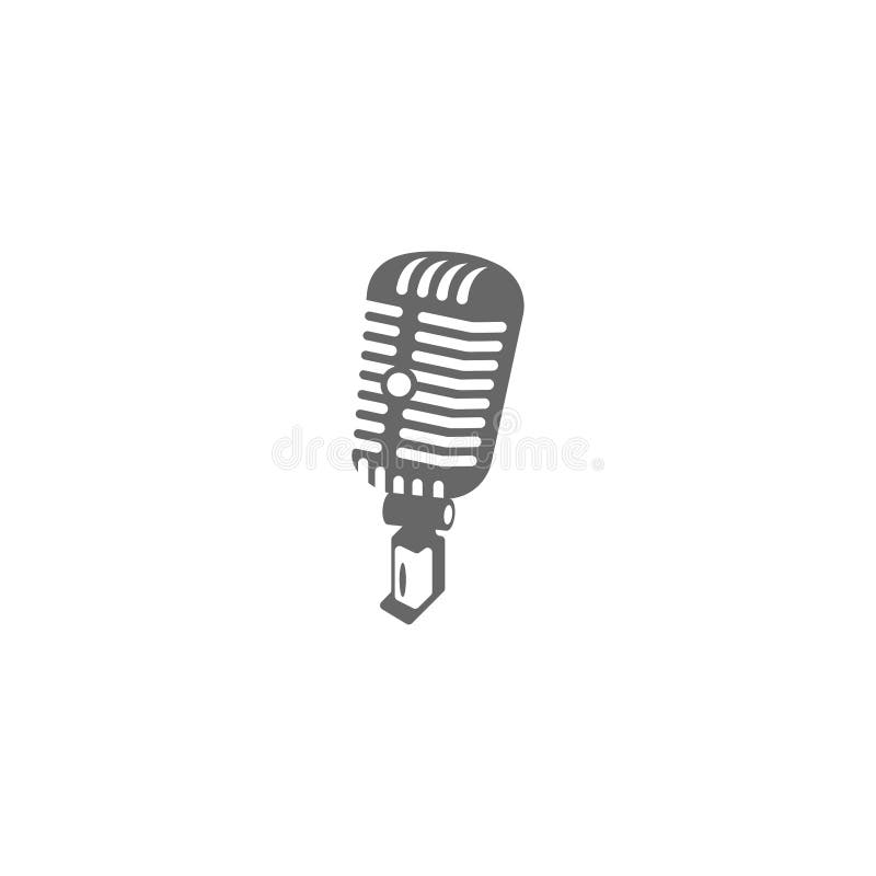 Microphone, Mic Icon Logo Design Illustration Stock Illustration ...