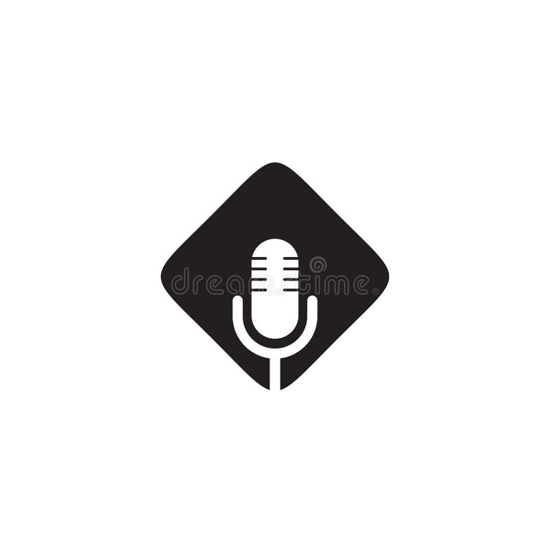 Microphone Mic Icon Logo Design Vector Illustration Template Stock ...