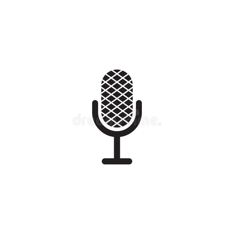 Microphone Mic Icon Logo Design Vector Illustration Template Stock ...