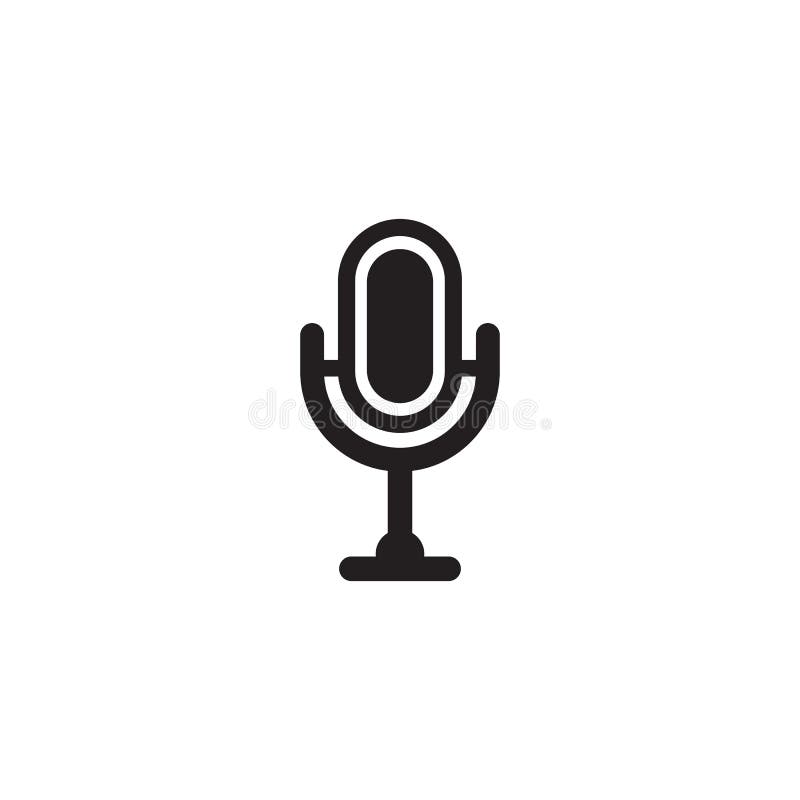 Microphone Mic Icon Logo Design Vector Illustration Template Stock ...