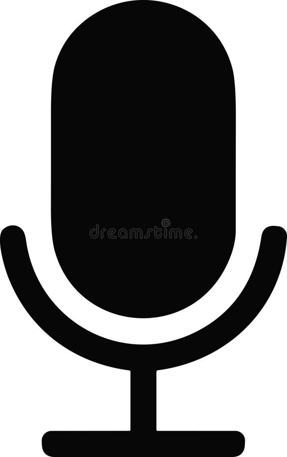 Microphone, Mic Icon, Podcast Icon, Studio Recording Symbol Stock ...