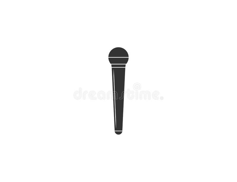Microphone Mic Icon. Vector Illustration. Flat Design Stock Vector ...