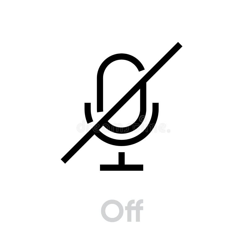 Microphone Off Icon Stock Illustrations – 2,639 Microphone Off Icon ...