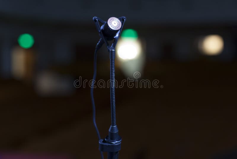 A Microphone in the Opera House Stock Image - Image of lecture ...