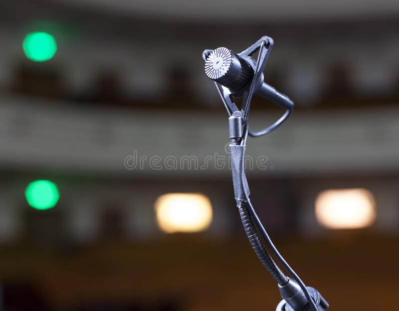 A Microphone in the Opera House Stock Photo - Image of musician ...