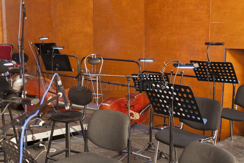 A Microphone in the Opera House Stock Image - Image of conference ...