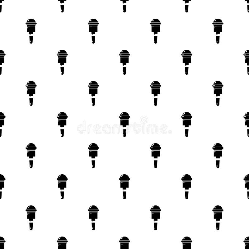 Microphone Dot Pattern Icon. Microphone Dotted Icon Isolated on White ...