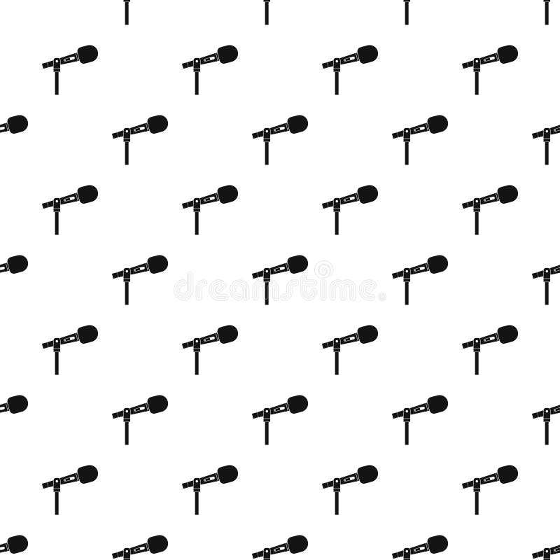 Microphone Dot Pattern Icon. Microphone Dotted Icon Isolated on White ...