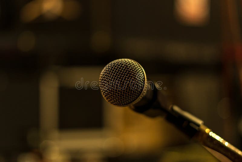 Microphone on your foot stock photo. Image of sing, professional ...