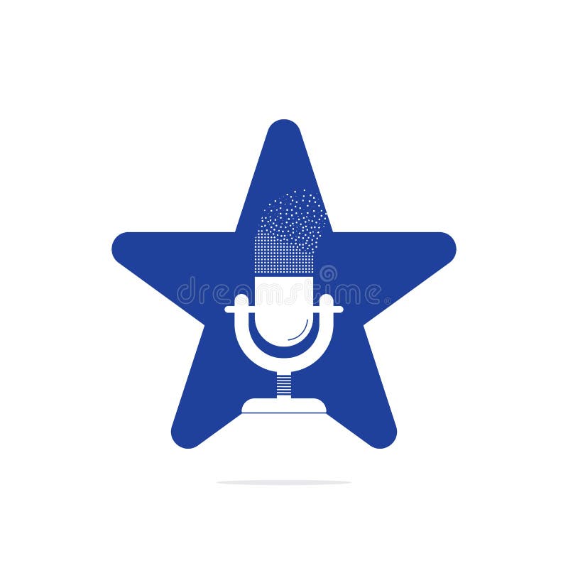 Microphone Star Shape Concept Logo Stock Illustrations – 98 Microphone ...