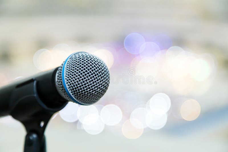 Microphone for Press Conference Speaker Report Interview Concepts or ...