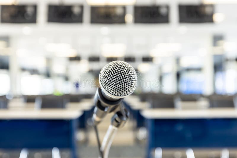 Microphone Press Conference Speaker Report Interview Room Stand Public ...