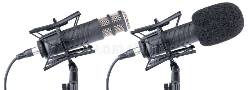 Microphone. Professional Dynamic or Condenser Microphone Stock Photo ...