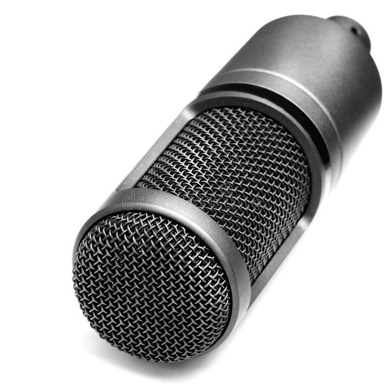 Microphone for Recording Music and Songs Stock Photo - Image of ...