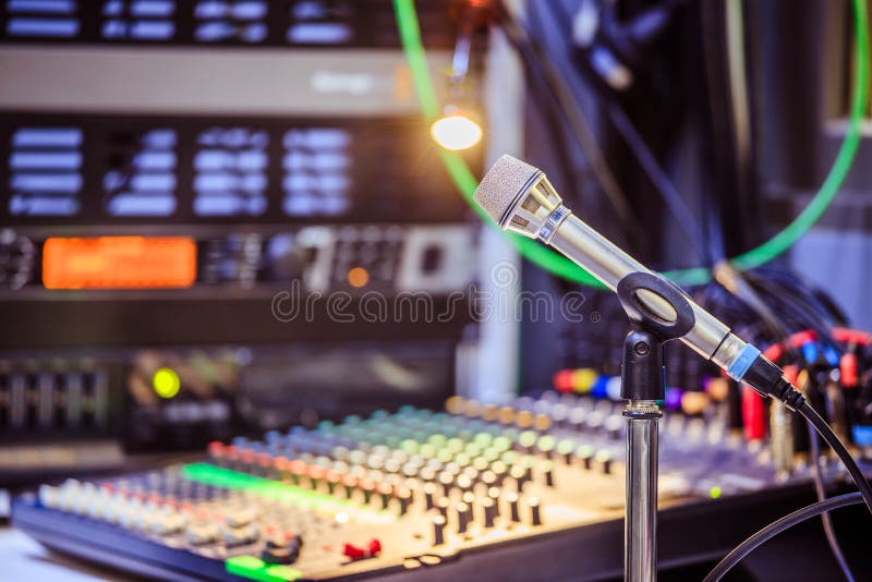 Studio Xrl Cables Patch Panel. Stock Photo - Image of electronic ...