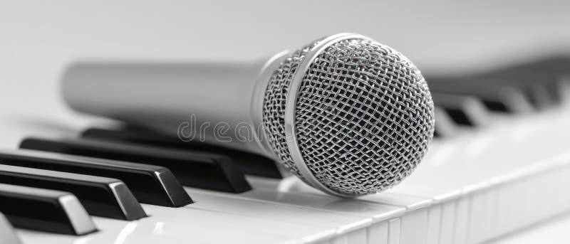 The Microphone Resting on Piano Keys in a Creative Music Environment AI ...