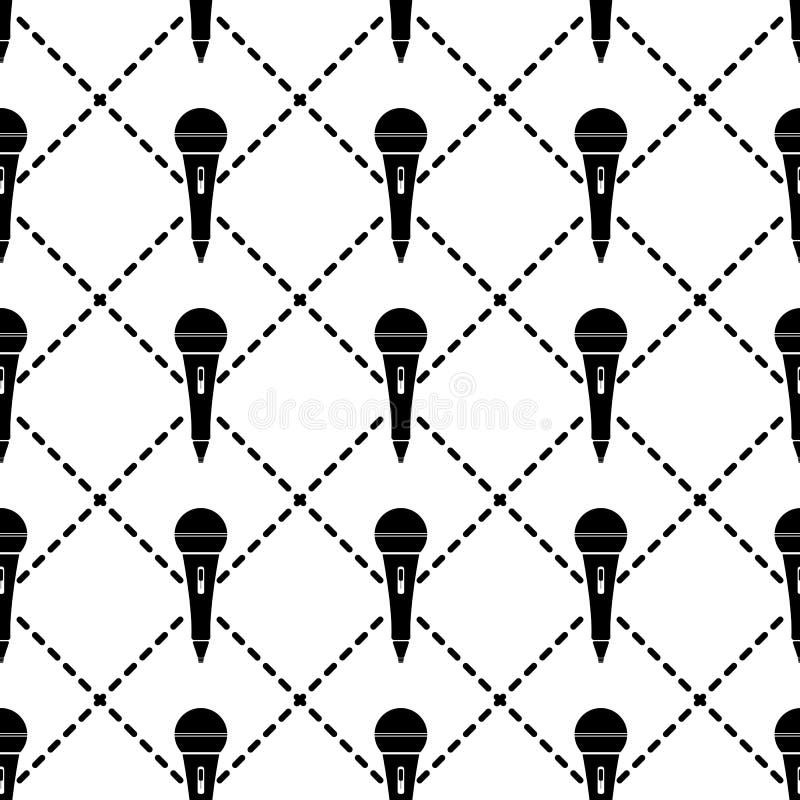 Microphone Pattern Background Stock Illustrations – 6,789 Microphone ...