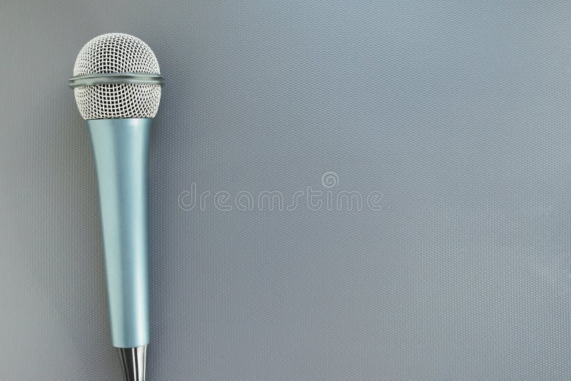 Microphone Seminar Concept, Speech and Voice, Space for Text Stock ...
