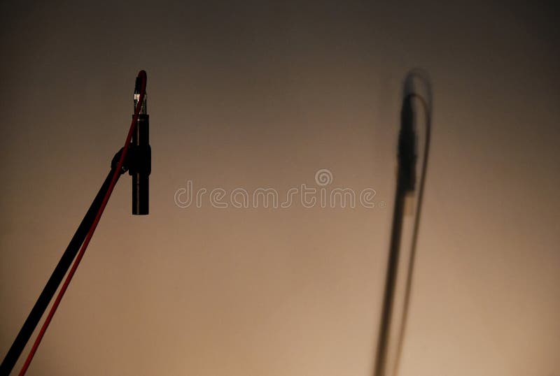 Microphone Shadow stock photo. Image of wall, shadow - 12810198