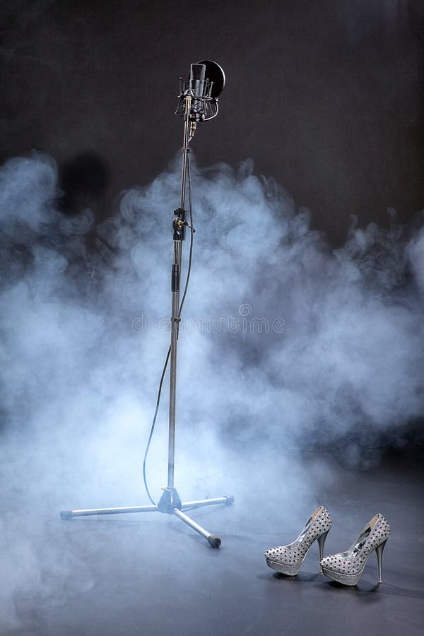 Microphone and shoes stock image. Image of body, hairstyle - 39257221
