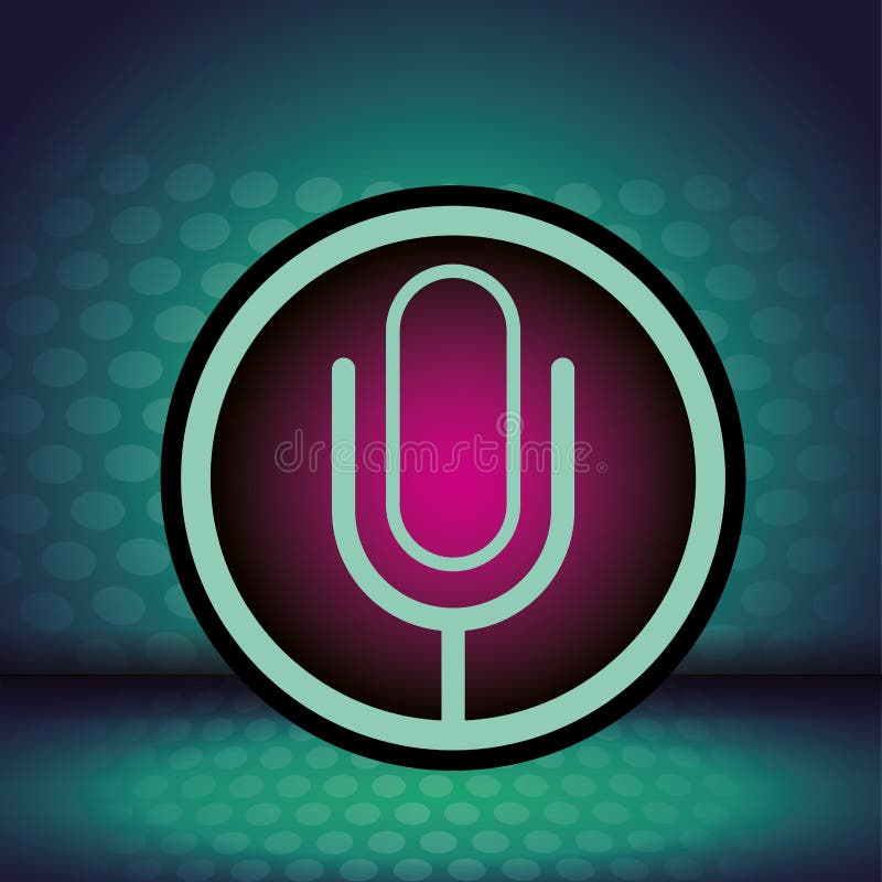 Microphone sign icon stock vector. Illustration of sound - 148226563