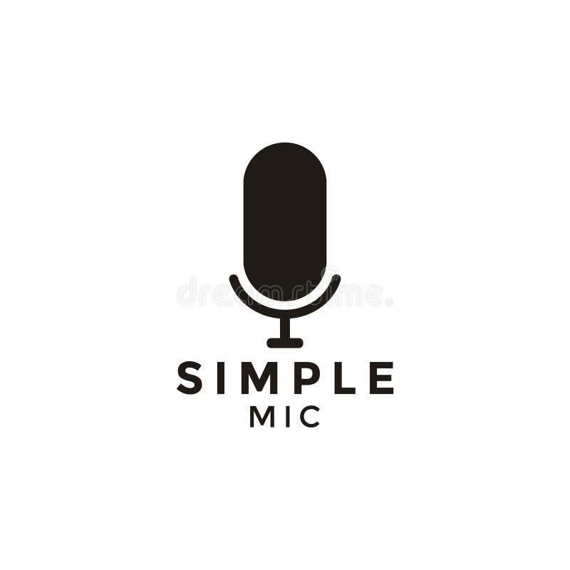 Microphone Silhouette Logo Design Inspiration Stock Vector ...
