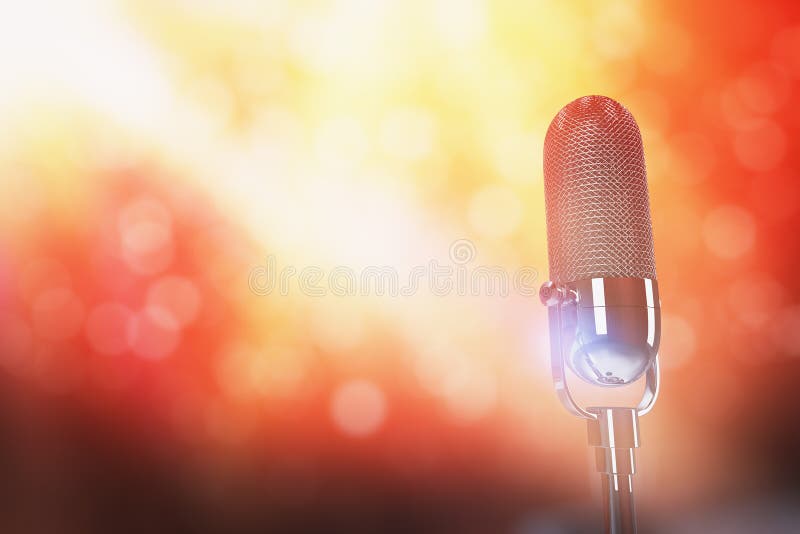 Microphone stock illustration. Illustration of singing - 72271255