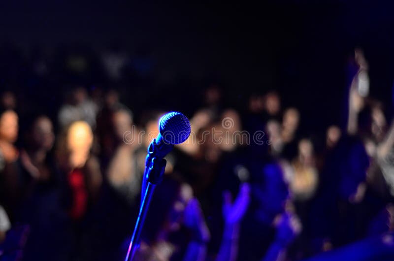 Stage smoke microphone stock photo. Image of haze, disco - 7106074