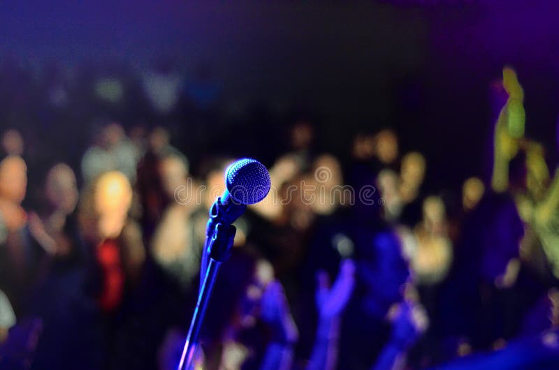 Microphone Singer Stage Audience Back Stock Photos - Free & Royalty ...